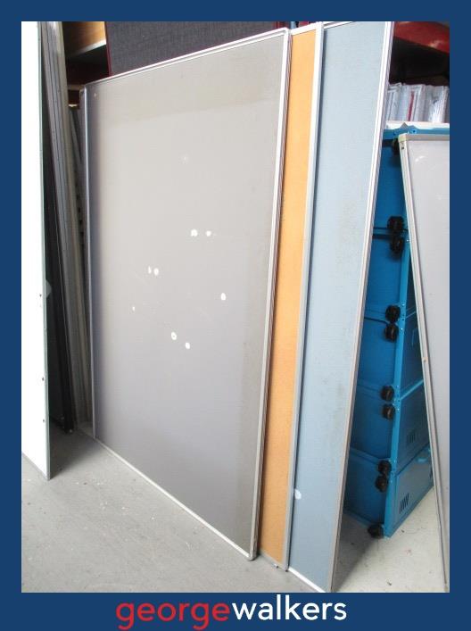 PR6226 White Large Commercial Quality Pinboard - Aluminium Frame