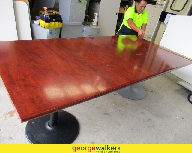 SM10 - Mahogany Boardroom Table – George Walkers Office Furniture Megastore